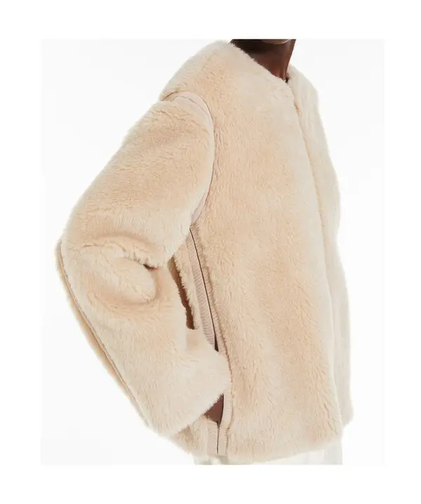 Max Mara Zip-up Crewneck Jacket