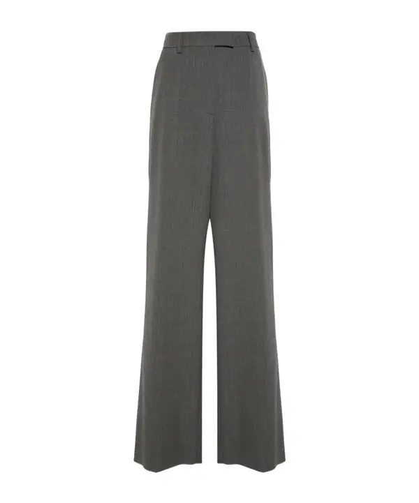 Valentino Garavani High Waist Straight Leg Pants - Black