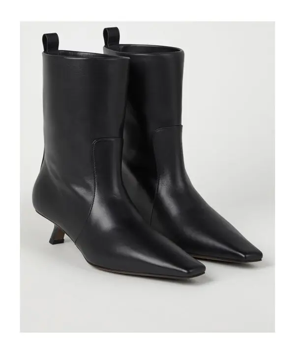 Brunello Cucinelli Leather Ankle Boots - Black