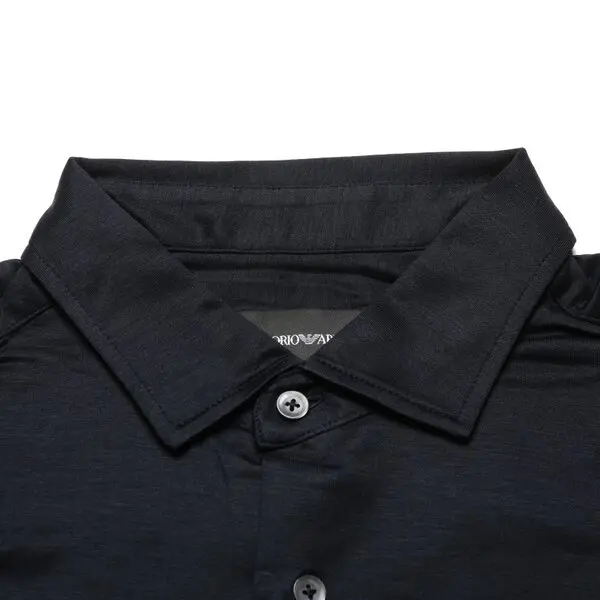 Emporio Armani Curved Hem Buttoned Shirt