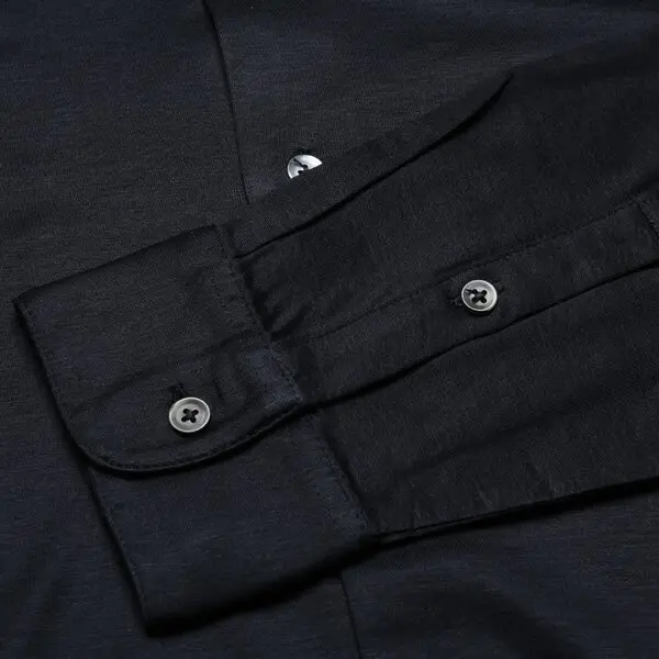 Emporio Armani Curved Hem Buttoned Shirt