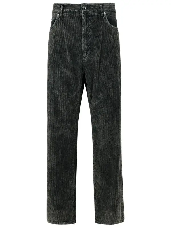 Dolce & Gabbana Corduroy Logo Patch Pants