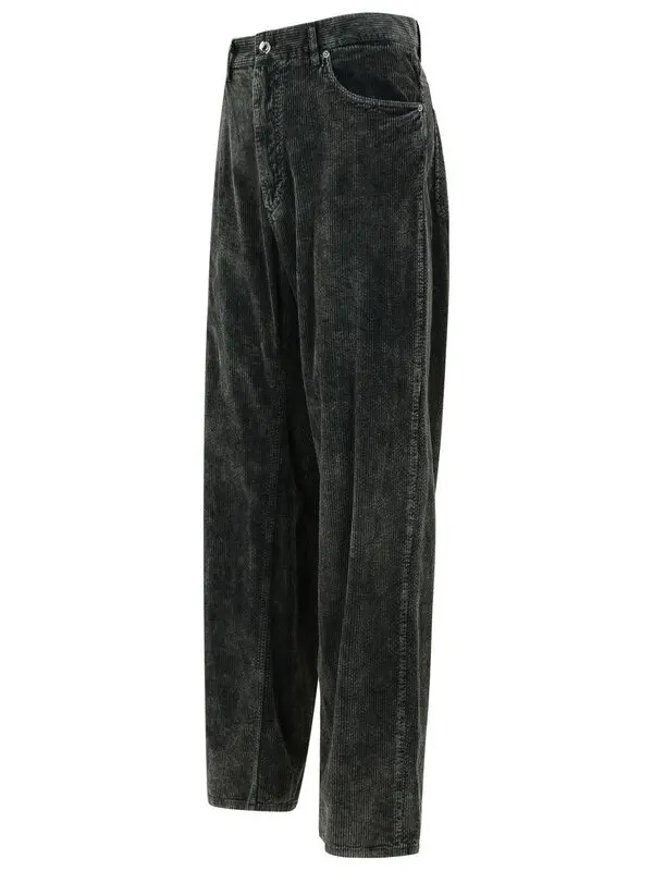 Dolce & Gabbana Corduroy Logo Patch Pants