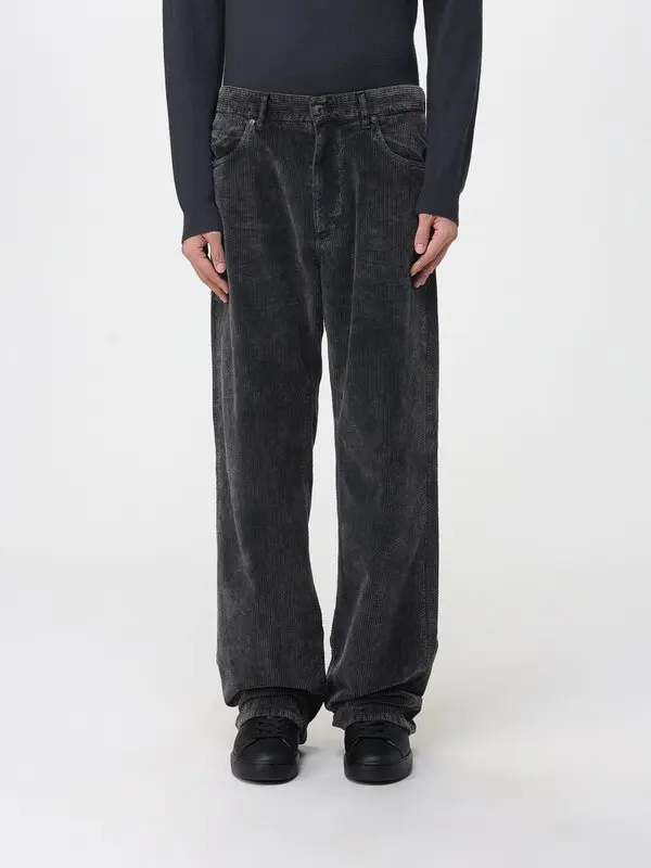 Dolce & Gabbana Corduroy Logo Patch Pants