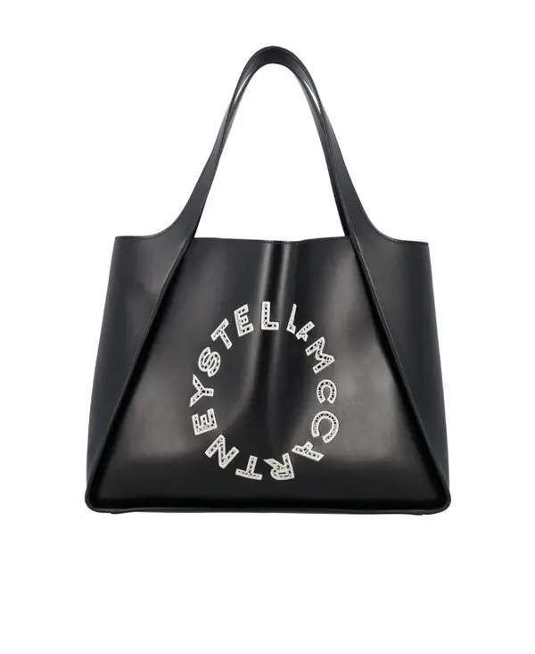 Stella McCartney Logo Print Tote Bag - Black