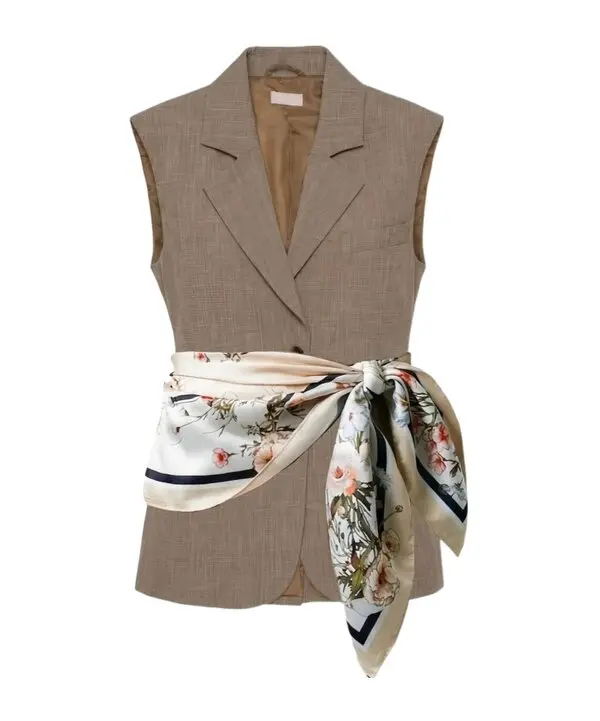 Liu Jo Sleeveless Scarf Vest - No