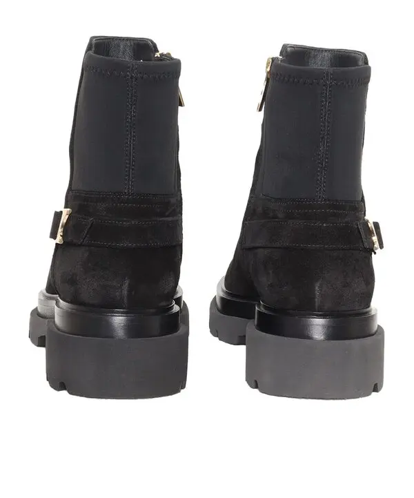 Santoni Buckled Ankle Boots - Black