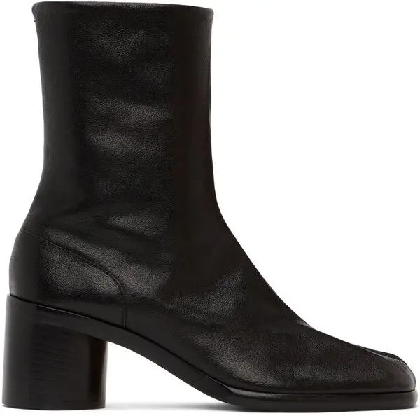 MAISON MARGIELA Tabi Side-zipped Ankle Boots - Black