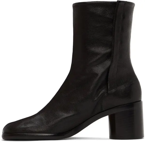 MAISON MARGIELA Tabi Side-zipped Ankle Boots - Black