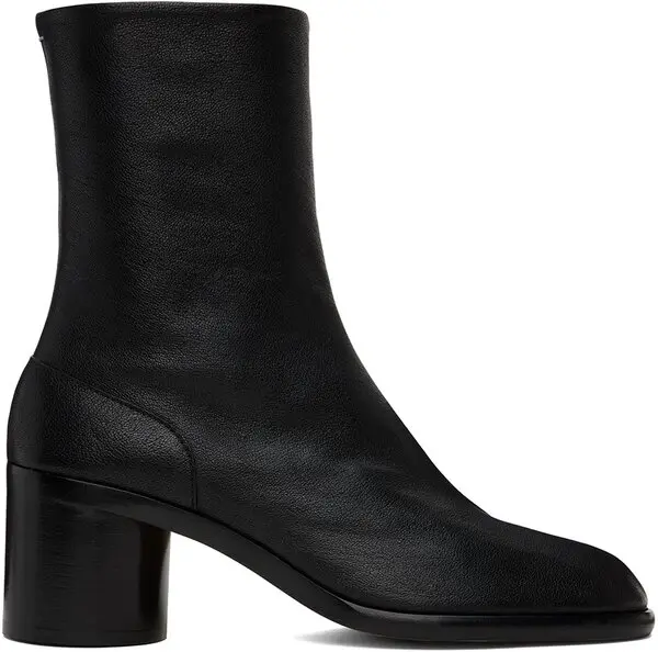 MAISON MARGIELA Tabi Side-zipped Ankle Boots - Black