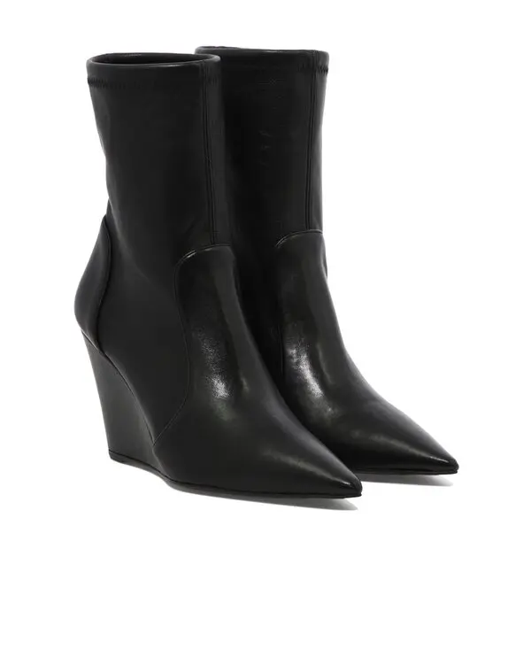 STUART WEITZMAN Wedge Sock Ankle Boots