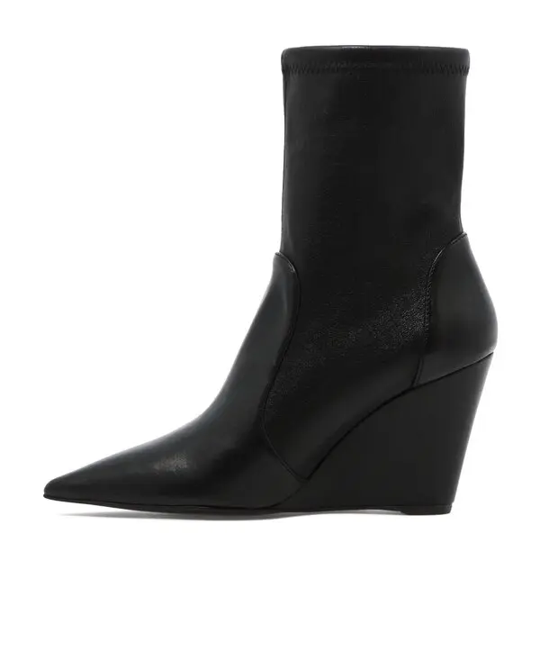 STUART WEITZMAN Wedge Sock Ankle Boots