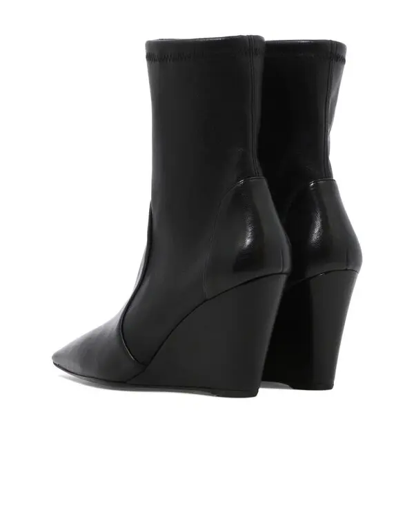 STUART WEITZMAN Wedge Sock Ankle Boots