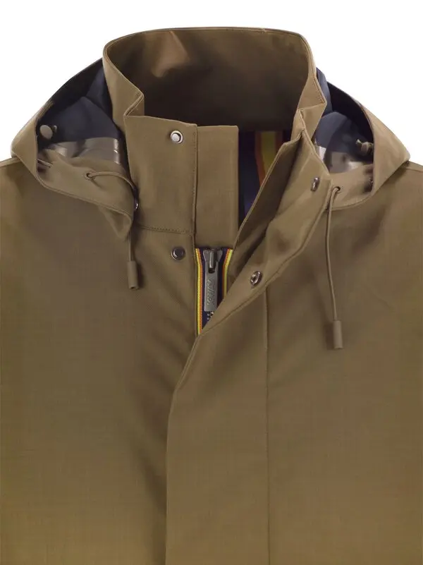K-WAY Erhal Water-repellent City Jacket - Brown