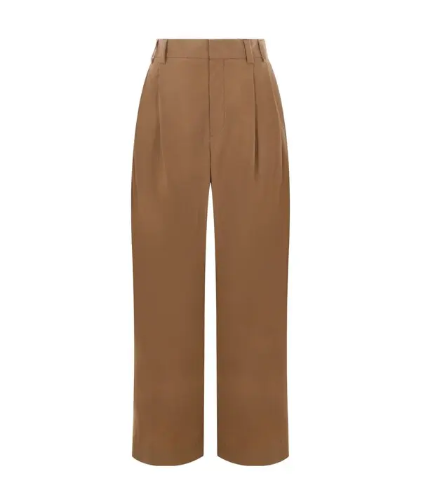 Brunello Cucinelli Monili Chain Straight Trousers - Brown