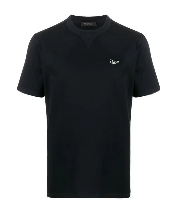 Zegna Embroidered-logo T-shirt