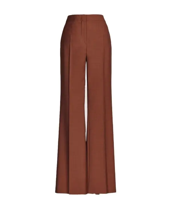 Max Mara Wool And Mohair Blend Flared Trousers