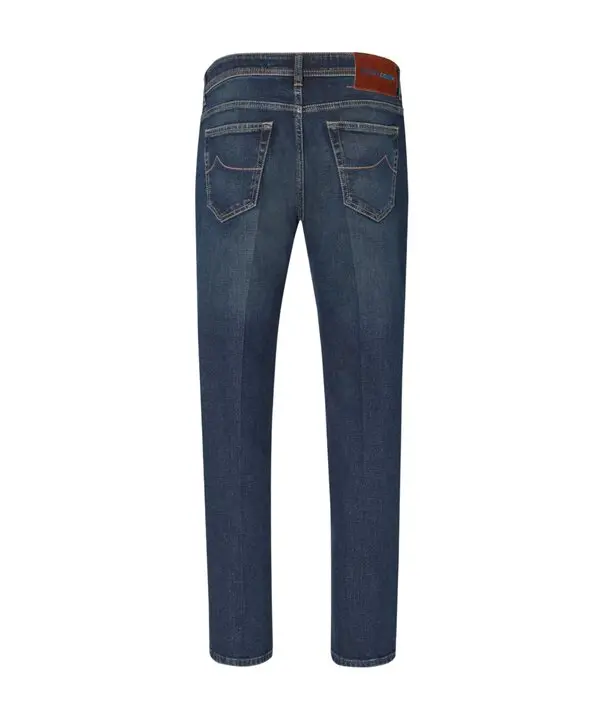 Jacob Cohen Scott Cropped Stretch Jeans - Blue