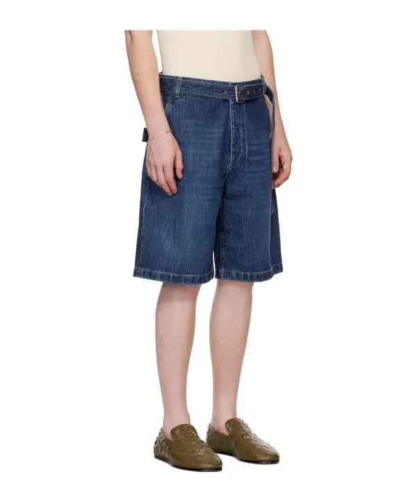 Bottega Veneta Belted Denim Shorts