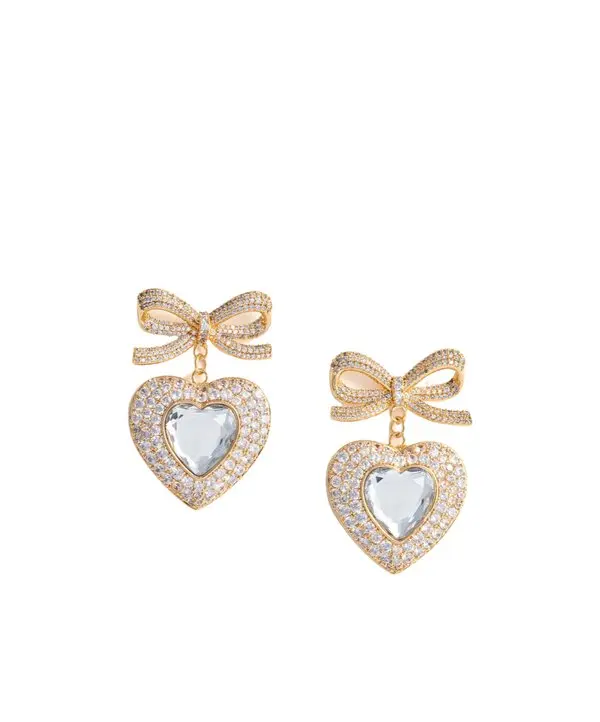 SELF-PORTRAIT Embellished Earrings - Yellow