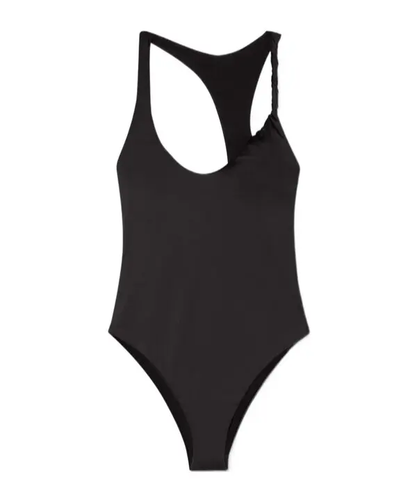 Versace Rolled Cut-out One-piece Swimsuit - Black