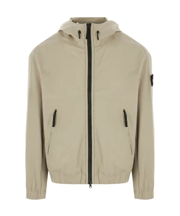 Stone Island Watro-tc Hooded Jacket - Desert