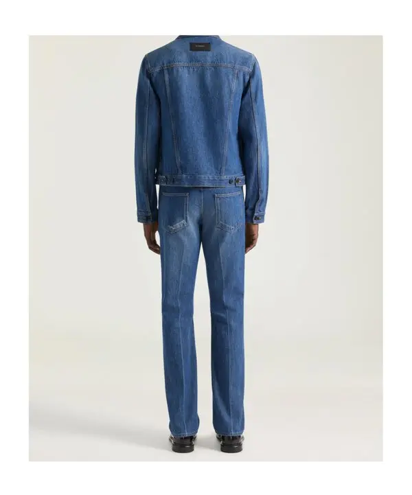 Givenchy Straight-leg Shadow Washed Jeans - Medium Blue