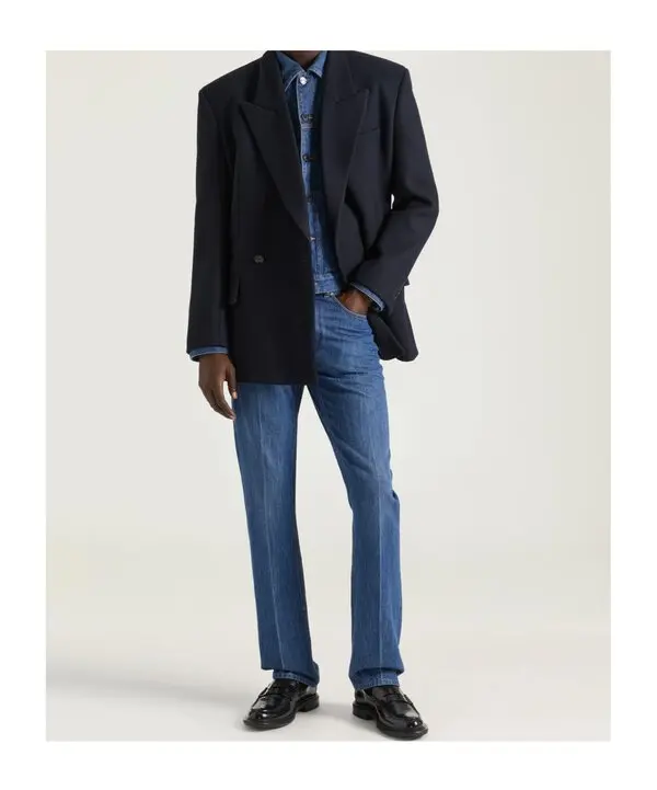 Givenchy Straight-leg Shadow Washed Jeans - Medium Blue