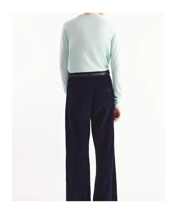 Maison Kitsuné Round Neck Long Sleeve Top With Logo
