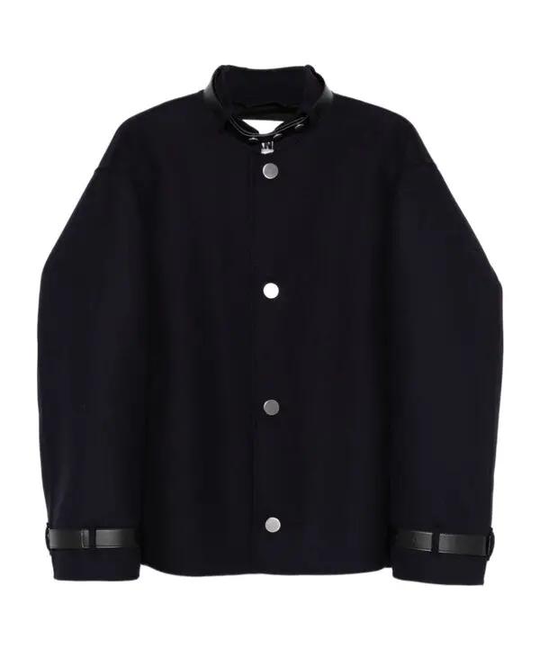 JIL SANDER Wool Jacket With Lace Cuffs