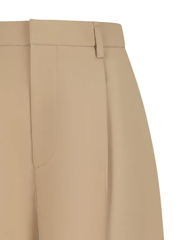 DARKPARK Pleated Turn-up Trousers