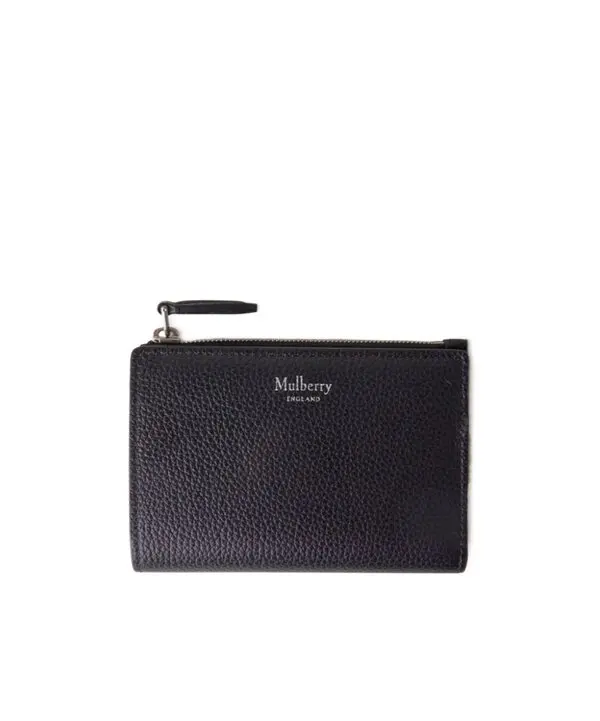 Mulberry Continental Bi-fold Leather Wallet - Black