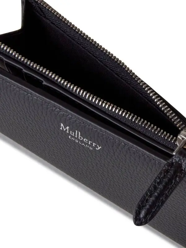 Mulberry Continental Bi-fold Leather Wallet - Black
