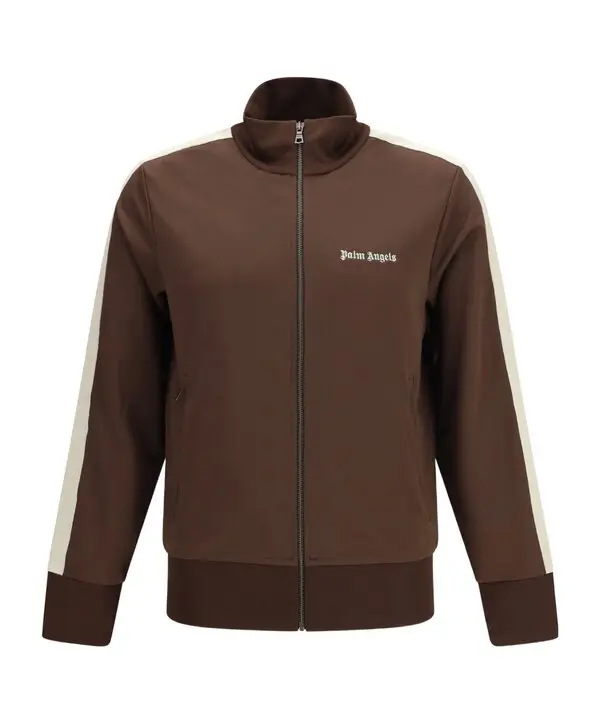 Palm Angels Classic Logo Track Jacket - Brown
