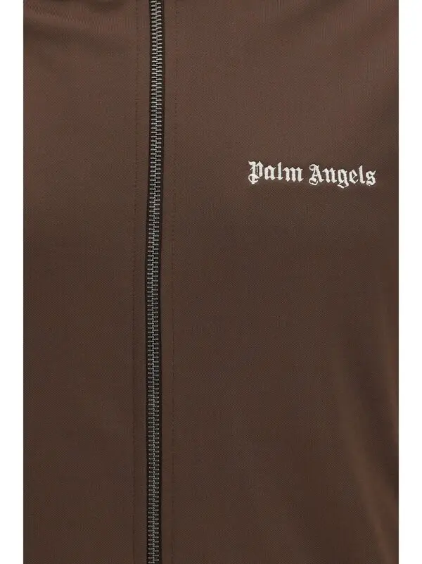 Palm Angels Classic Logo Track Jacket - Brown