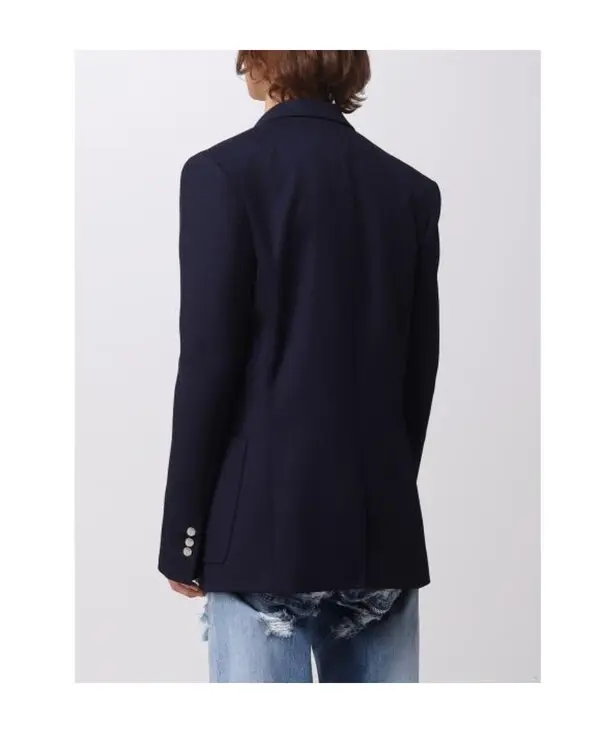 Balmain Button-detailed Wool Blazer - Black