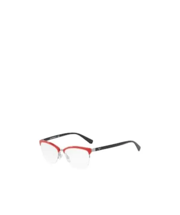 Emporio Armani Half Rim Eyeglasses - White