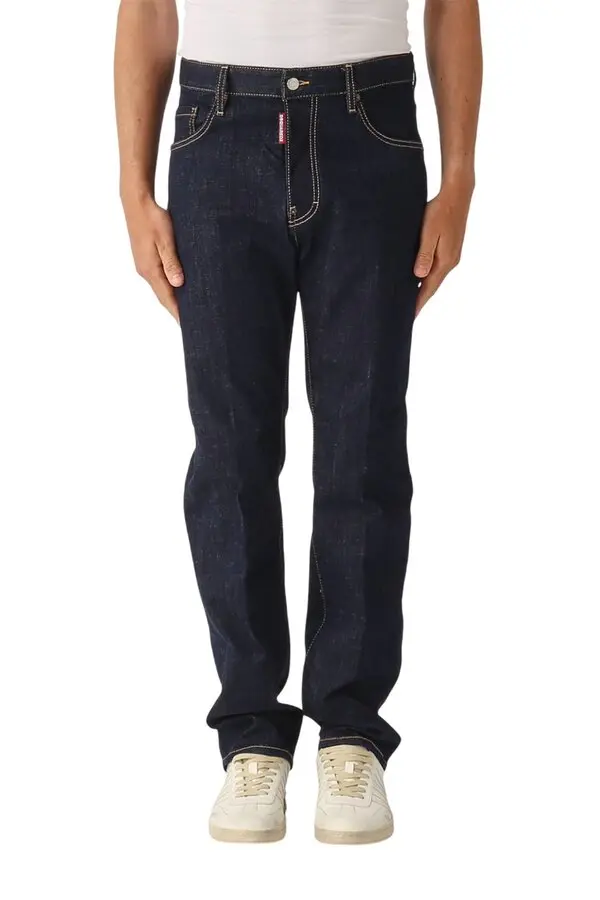 Dsquared2 642 Logo Patch Jeans - Black