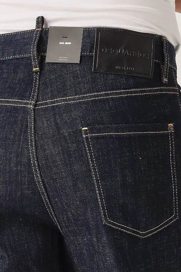 Dsquared2 642 Logo Patch Jeans - Black