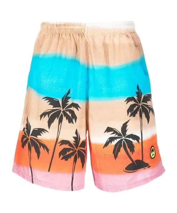 BARROW Palm Tree Printed Bermuda Shorts