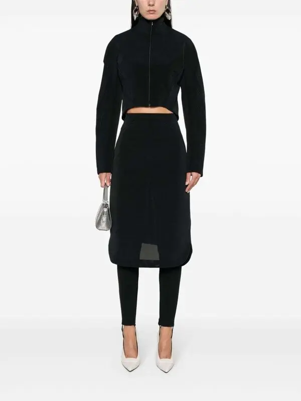 Alaïa High Neck Cropped Jacket