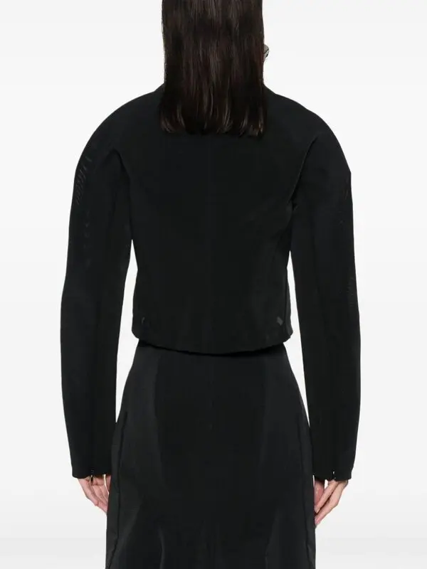 Alaïa High Neck Cropped Jacket