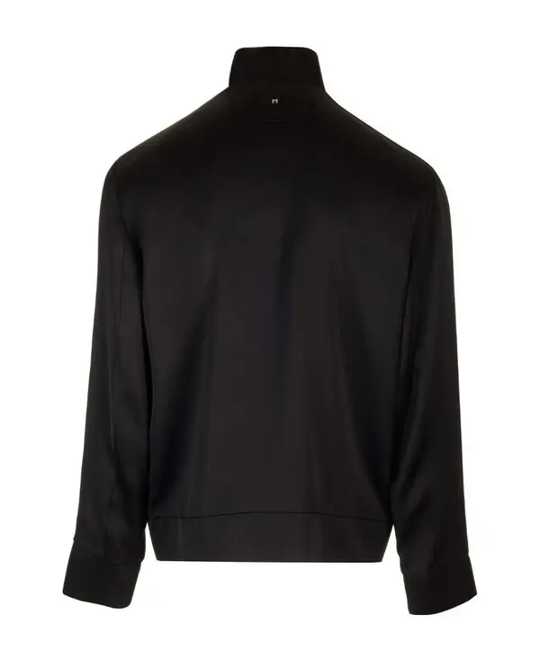 Valentino Garavani High Neck Zip-up Jacket