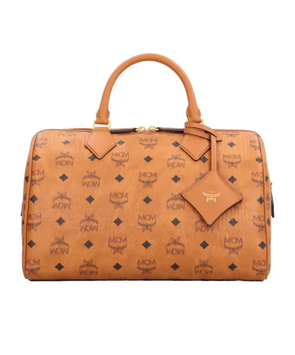 Mcm Monogrammed Tote Bag