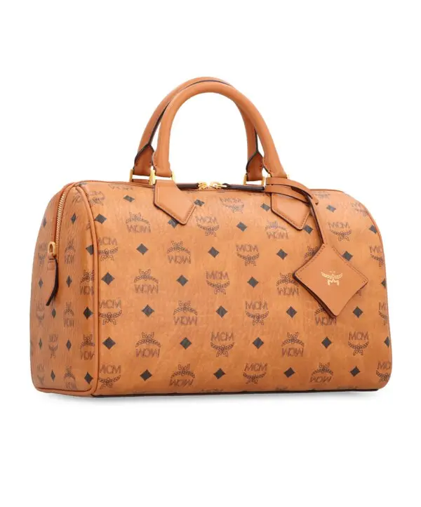 Mcm Monogrammed Tote Bag