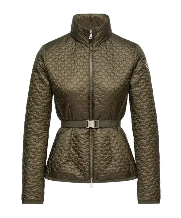 Moncler Geranium Floral-quilted Short Down Jacket