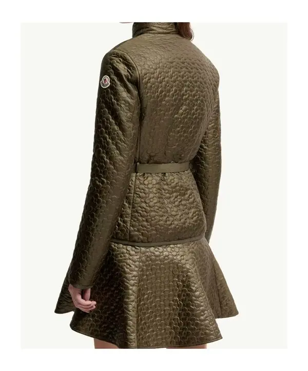 Moncler Geranium Floral-quilted Short Down Jacket