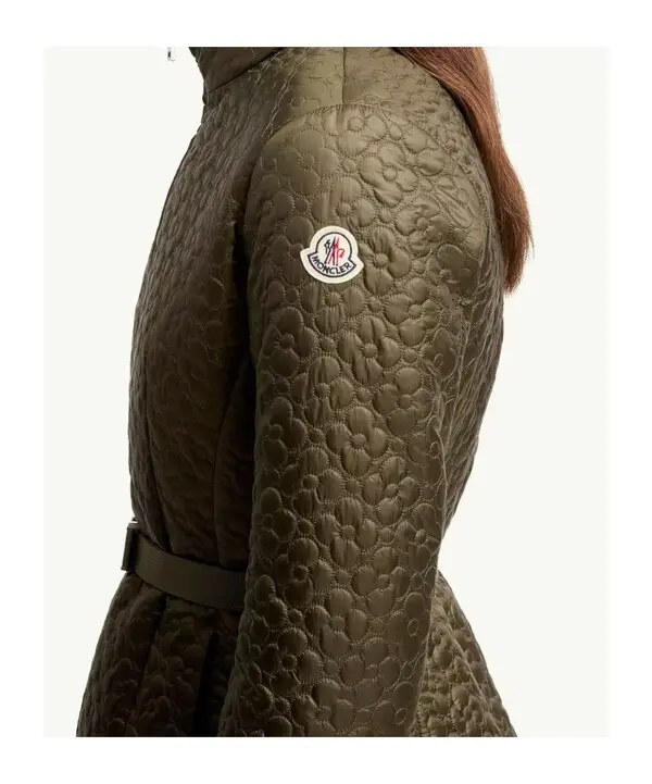 Moncler Geranium Floral-quilted Short Down Jacket