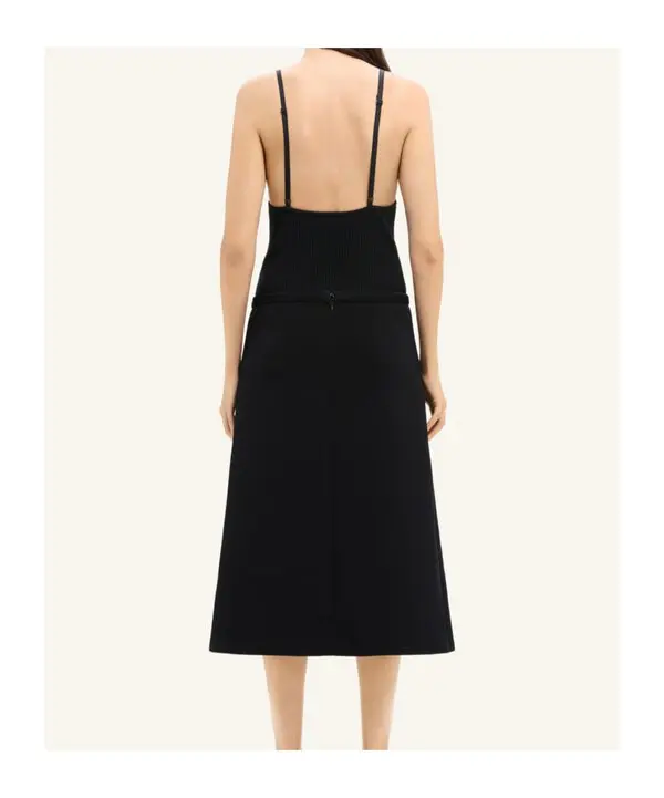 COURREGES Crepe Midi Skirt