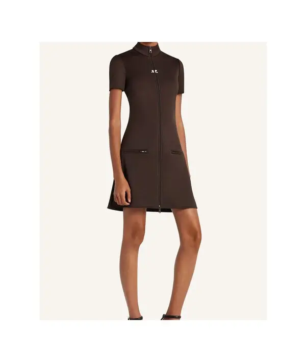 COURREGES Courrèges Zip-up Tracksuit Mini Dress